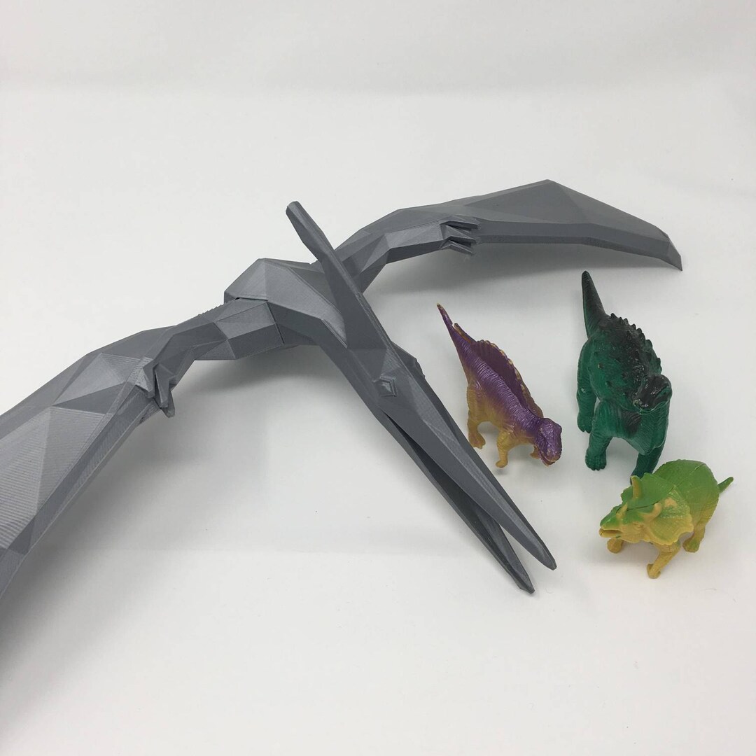 Pterodactyl Geometric Art Art - Dinosaur - Wall Mount- 3D Printed ...