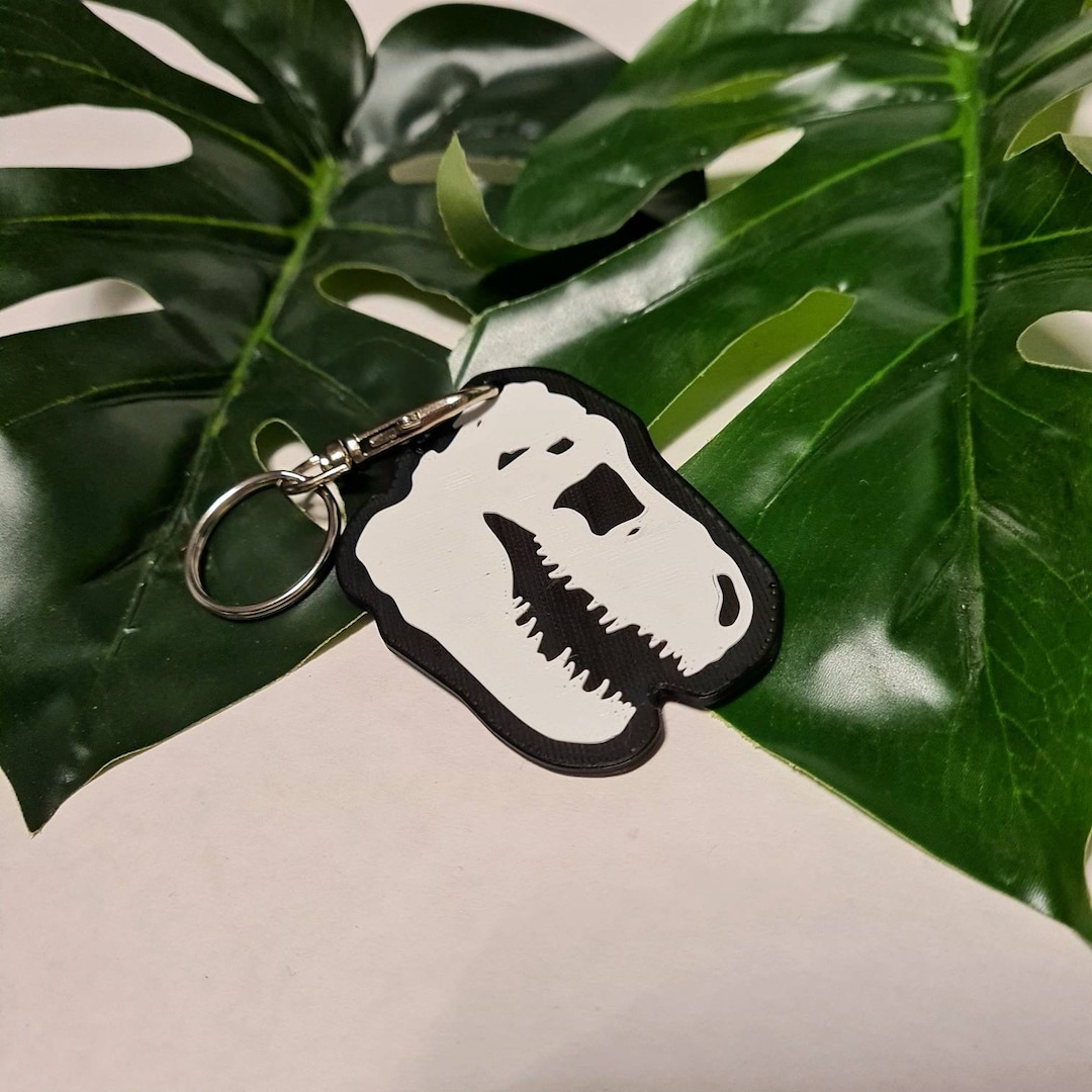 T-rex Skull Keyring - 3D Printed - Charm - Keys - Etsy