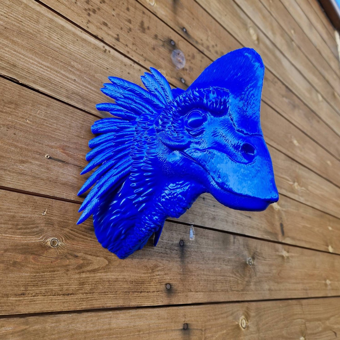 Anzu Head - Dinosaur Wall Art - 3D Printed - Home Decor - Wall Mount ...