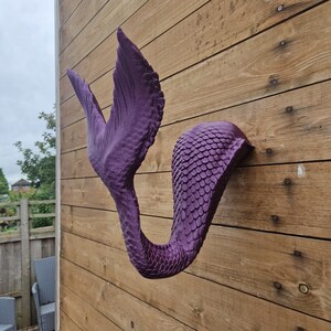Mermaid Tail Wall Art - Fantasy - Wall Mount- 3D Printed - Multiple ...