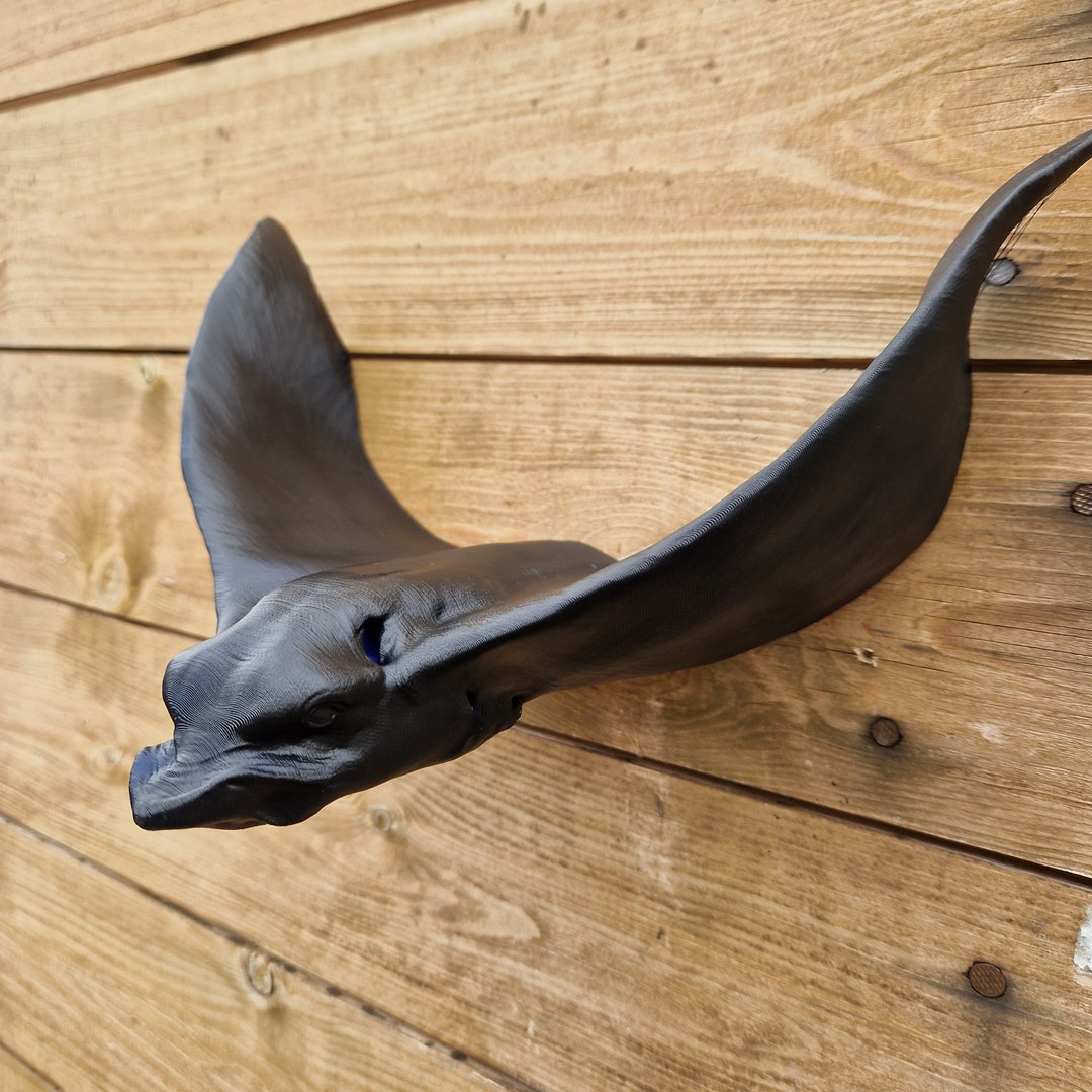 Spotted Eagle Ray Wall Art - Animal Art - 3D Printed - Home Decor ...
