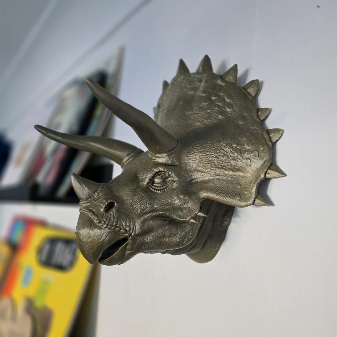 Triceratops Wall Art - Dinosaur - Wall Mount- 3D Printed - Etsy