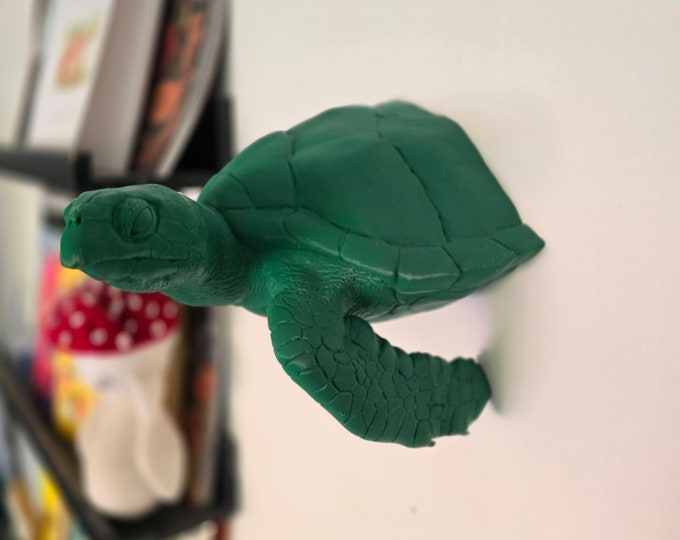 Alligator Snapping Turtle Head Wall Mount, Decor, Swimming Turtle, Head ...