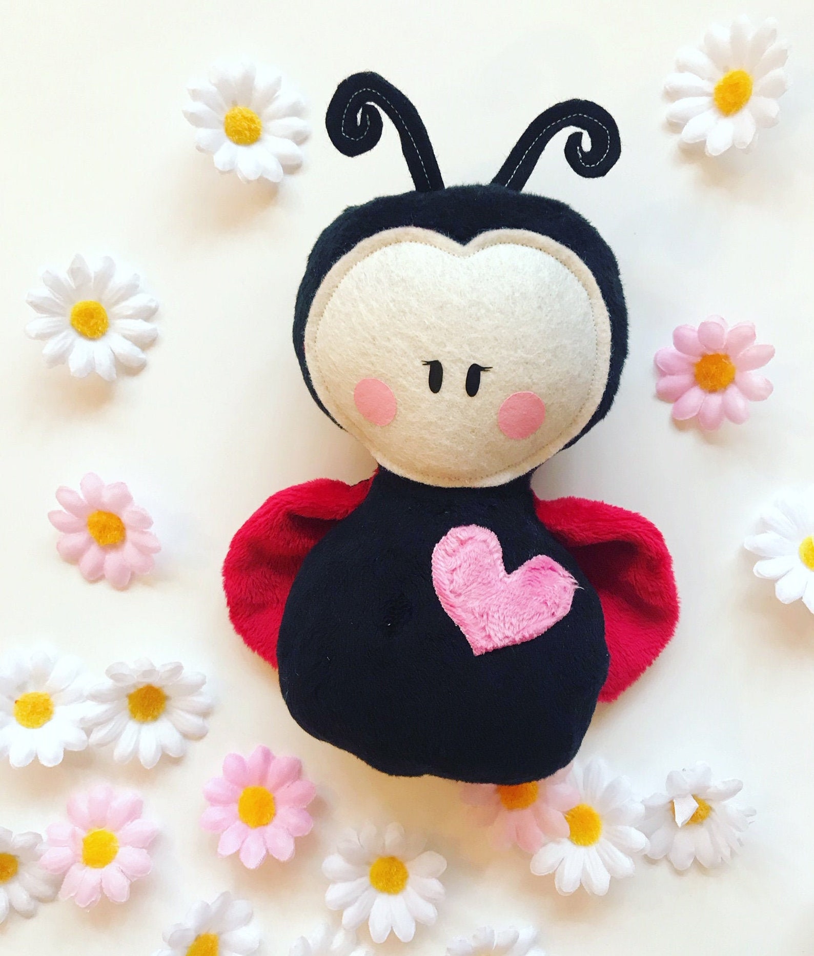 Plushie Toy Ladybird Sewing Pattern Ladybug PDF Download - Etsy