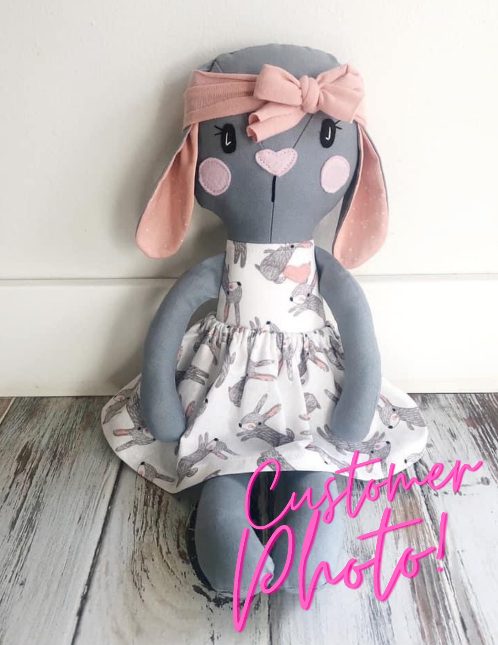 Bunny Doll Sewing Pattern Cloth Bunny PDF Download Pattern - Etsy