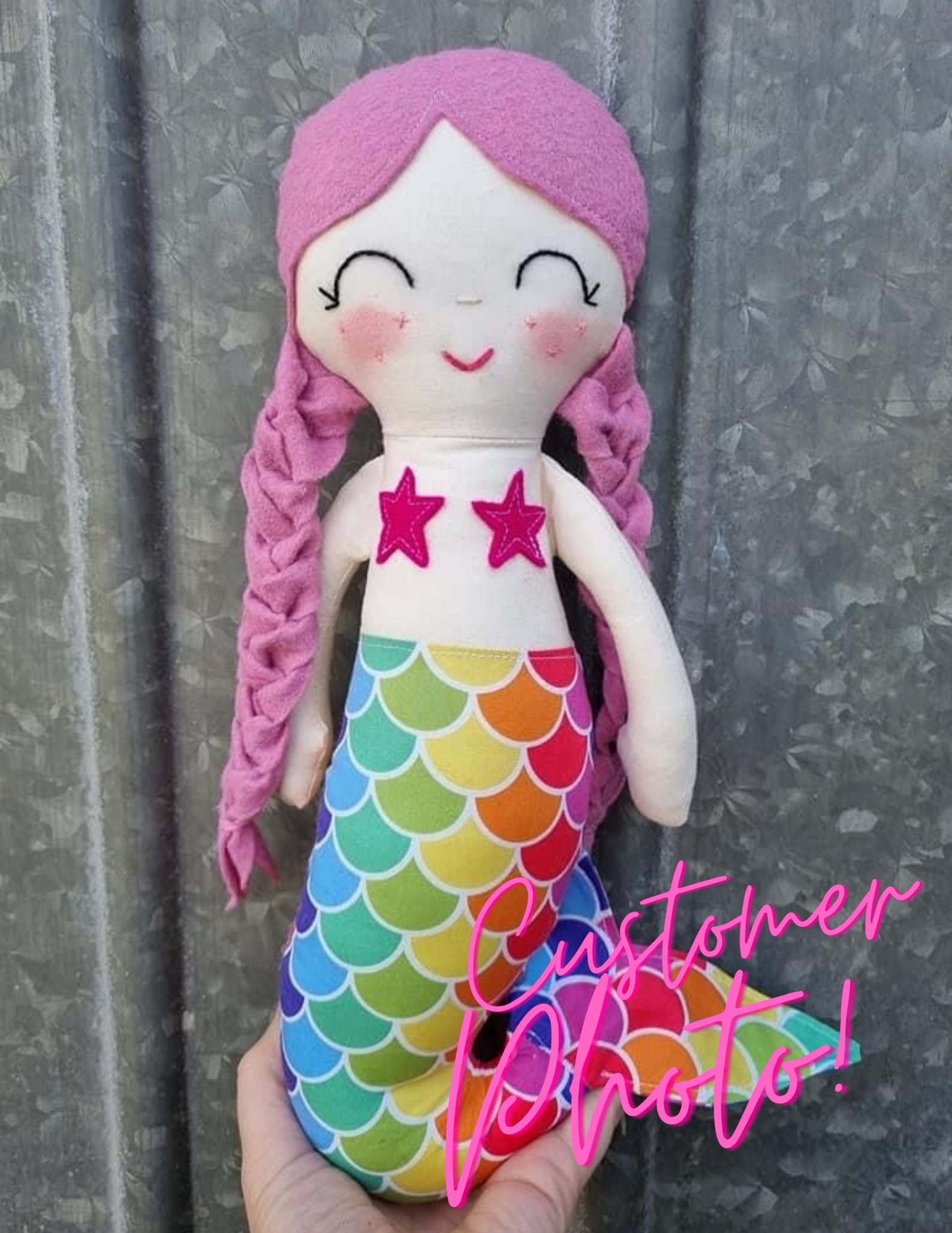 Mermaid Doll Sewing Pattern Rag Doll PDF Sewing Pattern | Etsy