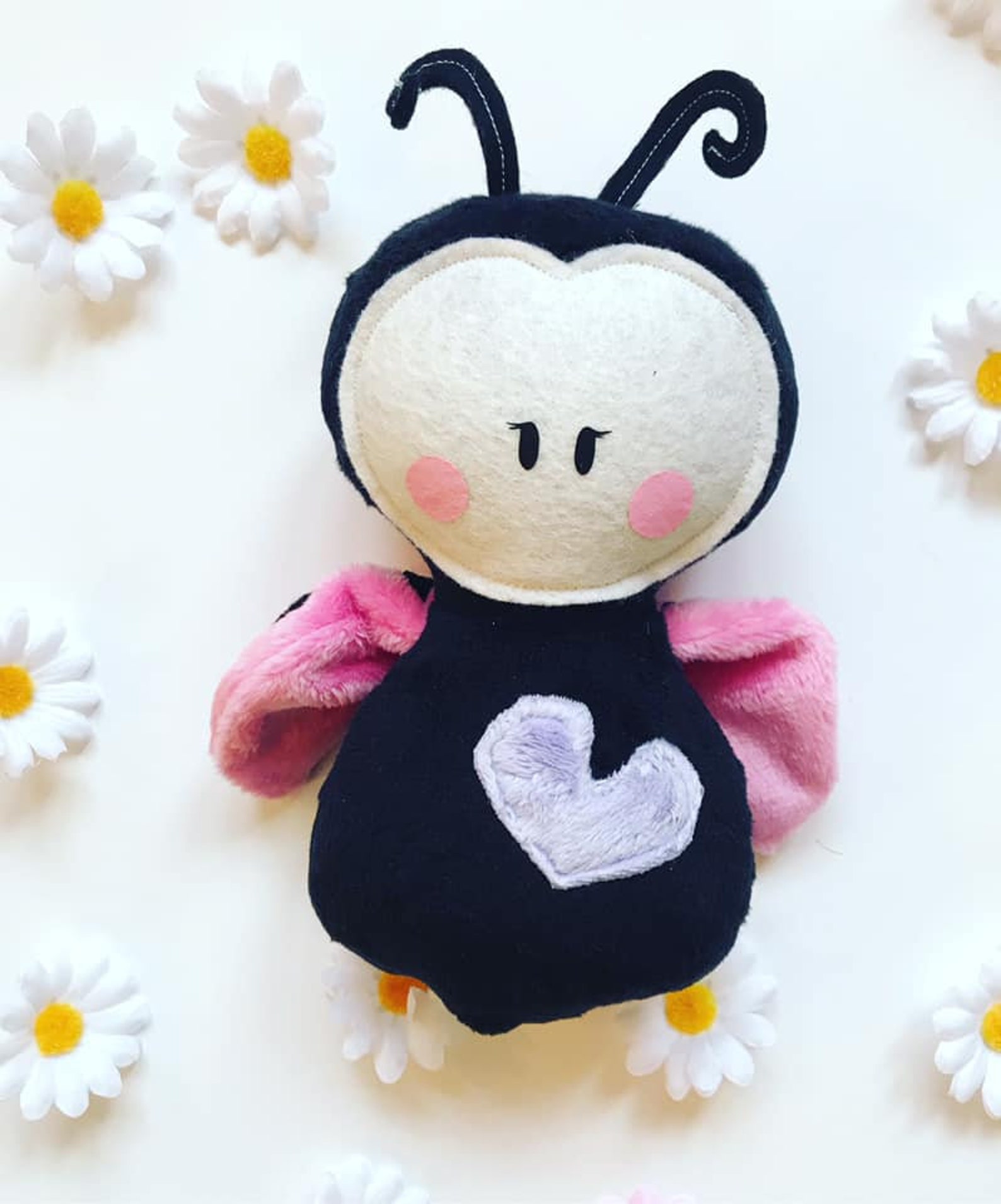 Plushie Toy Ladybird Sewing Pattern Ladybug PDF Download - Etsy