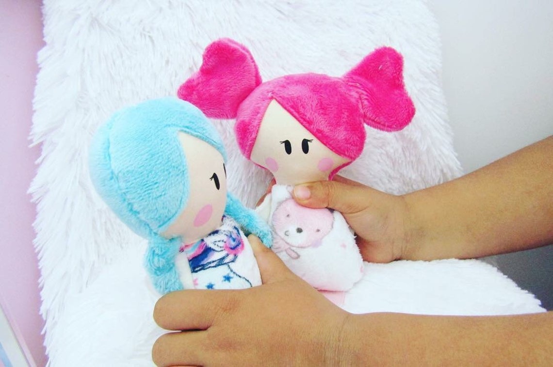 Plushie Doll Sewing Pattern PDF Small Doll Pattern Easy - Etsy