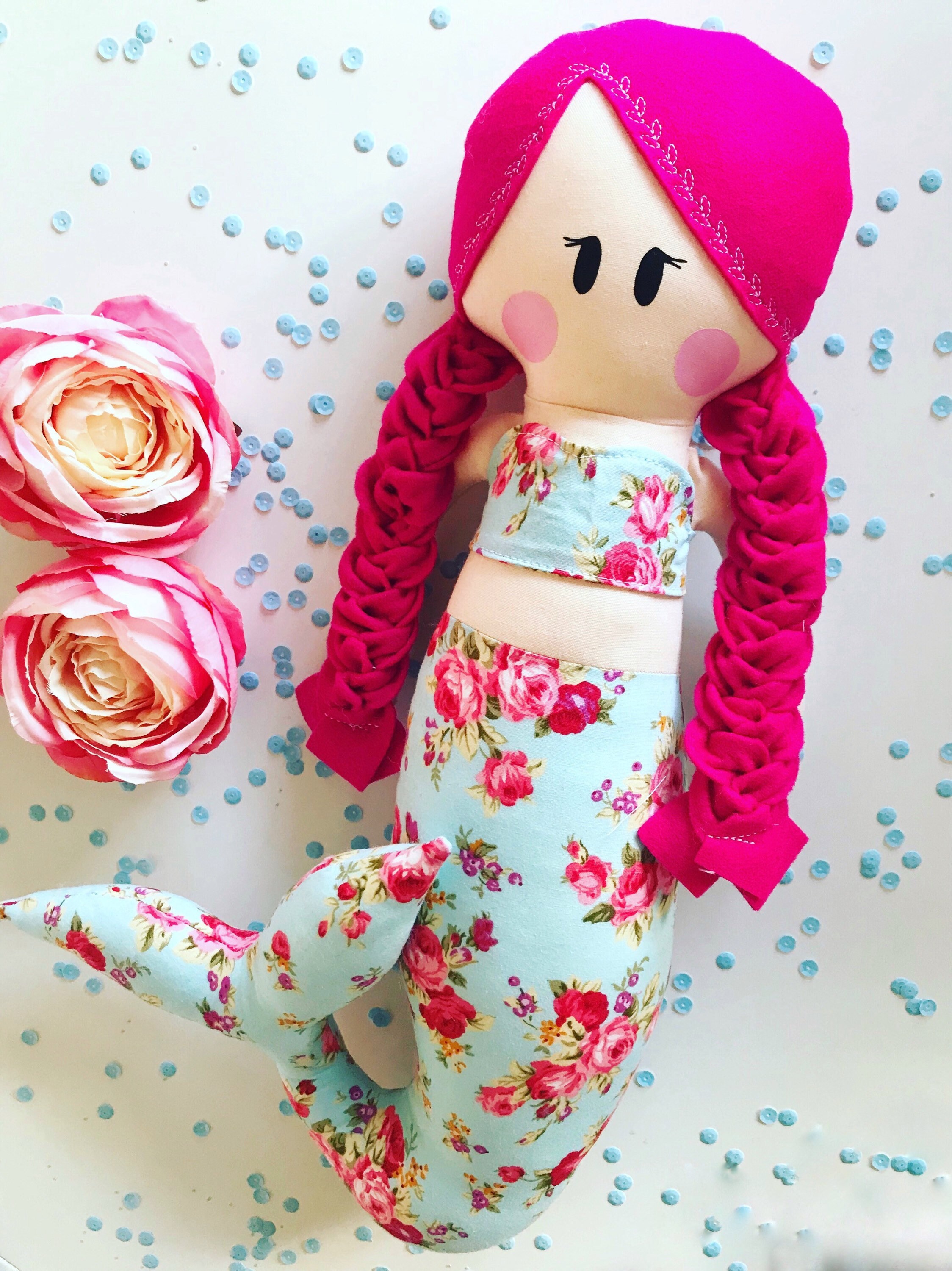 Mermaid Doll Sewing Pattern Rag Doll PDF Sewing Pattern - Etsy