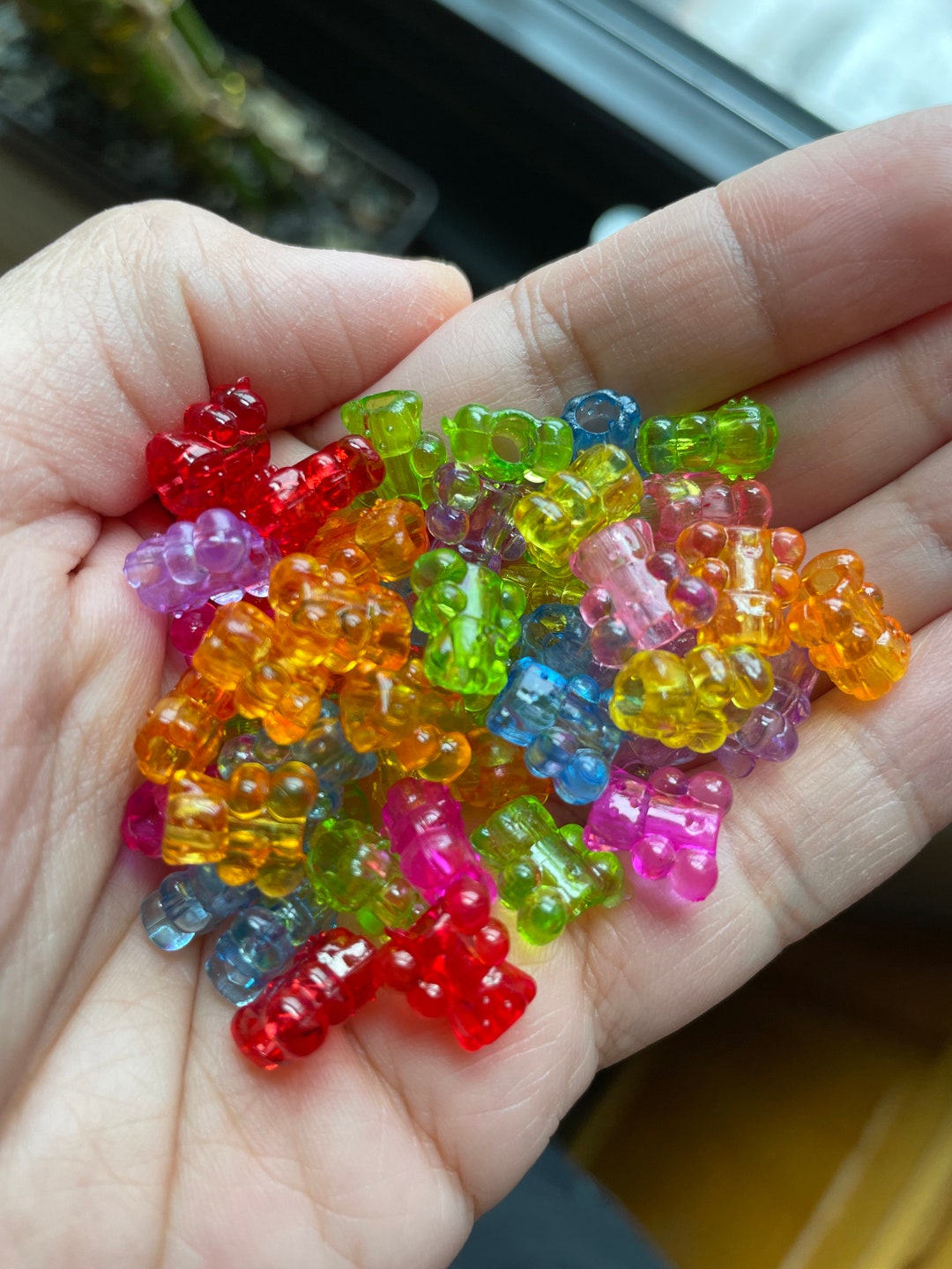 Tiny Gummy Bear Beads - Etsy