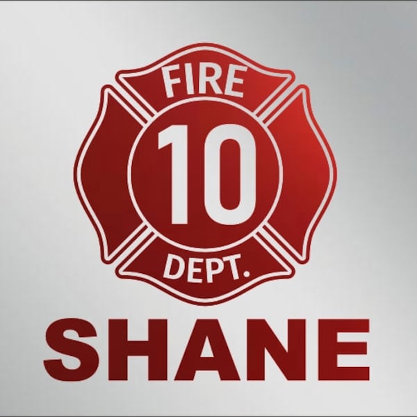 Custom Fire Dept License Plate - Etsy