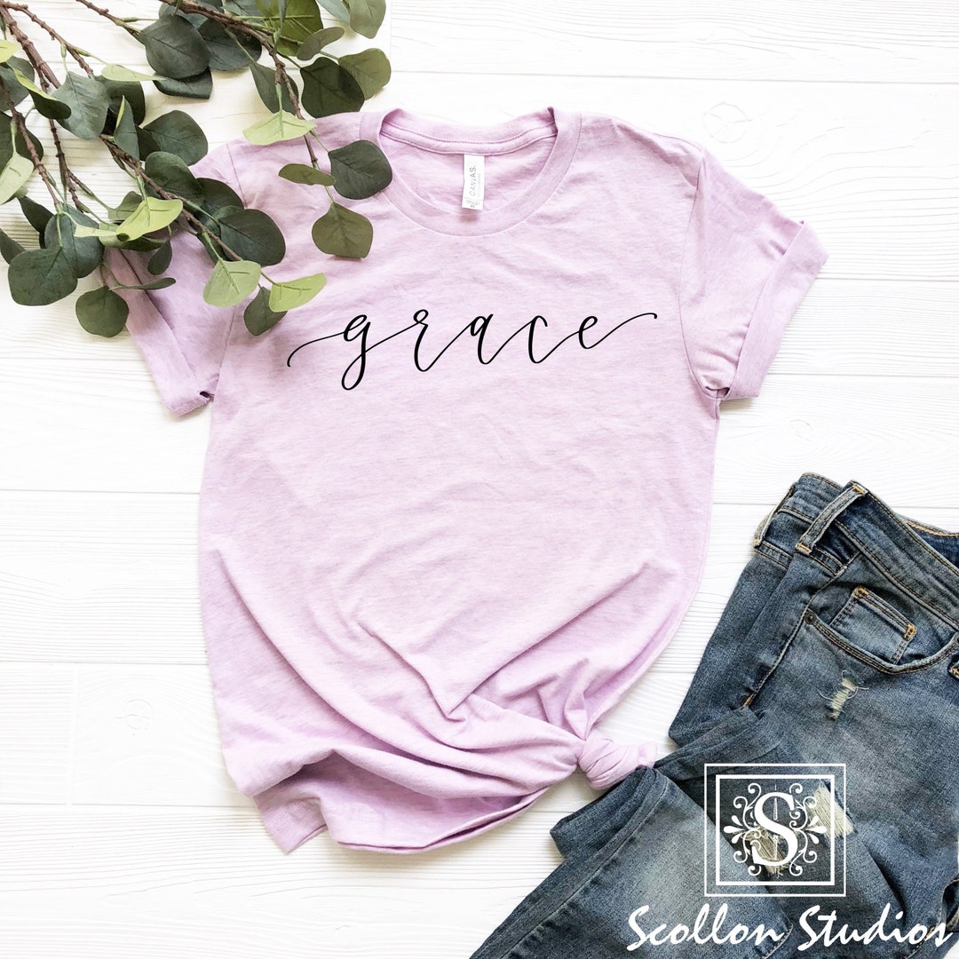 Grace T,shirt, Grace , Christian Shirt, Faith Shirt, Religious Shirt ...