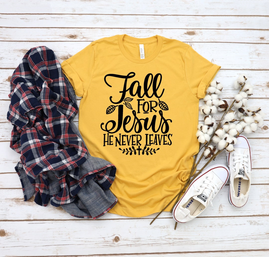 Fall for Jesus Shirt | Cute Thanksgiving Tee - Etsy