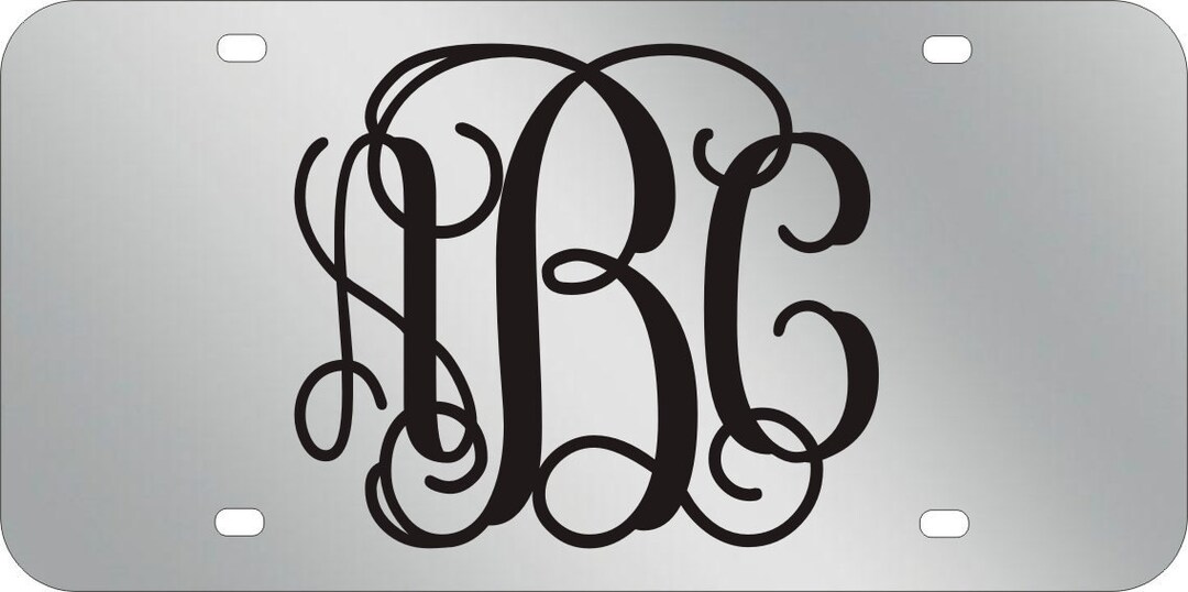 Monogram License Plate | Car Tag| Monogrammed | Personalized Car Tag ...
