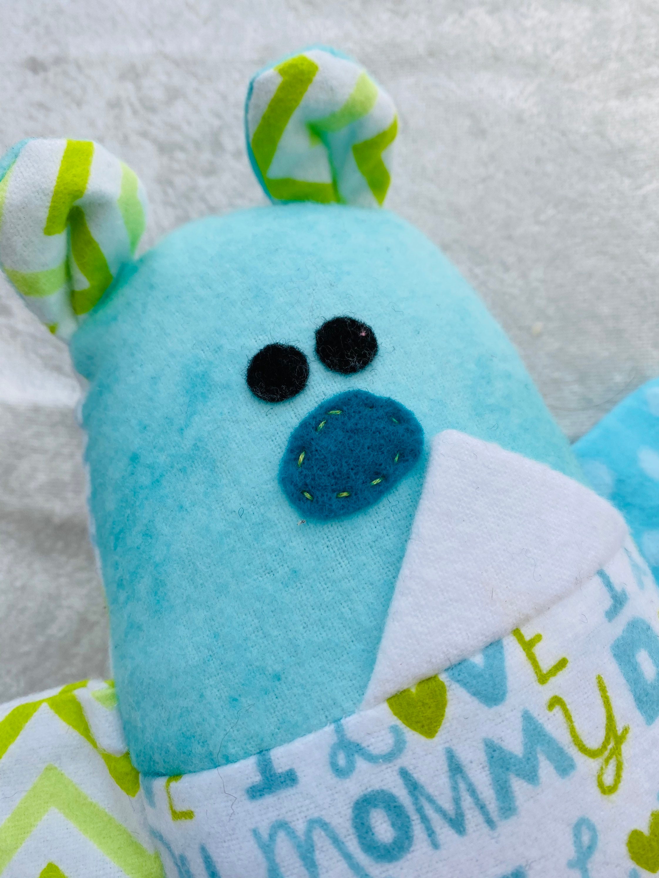 Buster the Bear, Plushie, Stuffed Animal, Flannel Baby Toy - Etsy