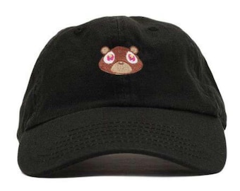 Kanye West Bear Hat // Yeezy Embroidered Baseball Cap // Ye // - Etsy