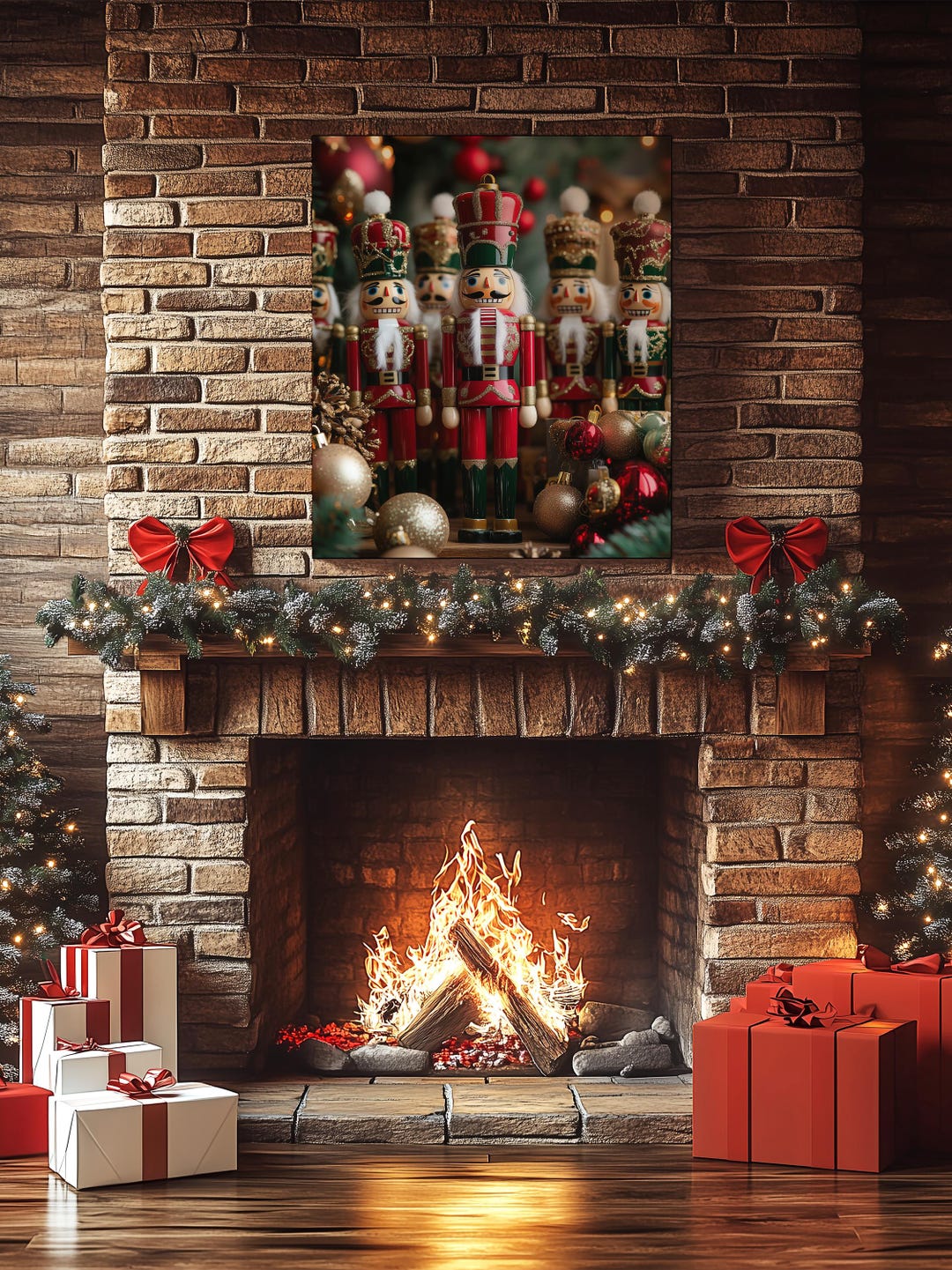 Nutcracker Platoon Christmas Art Xmas Holiday Santa Clause Saint Nick ...