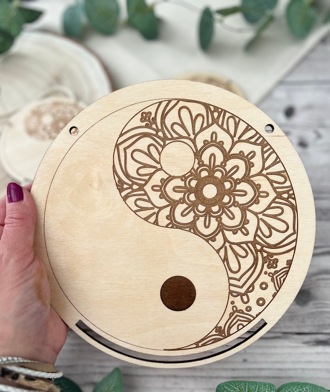 Yin Yang Mandala Macrame Frame - Etsy