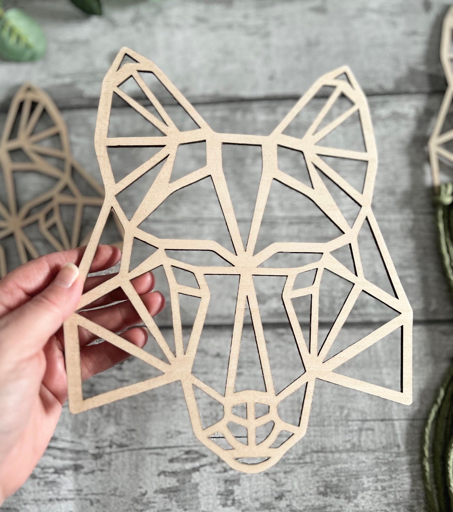 Geo Fox Macrame Frame - Etsy