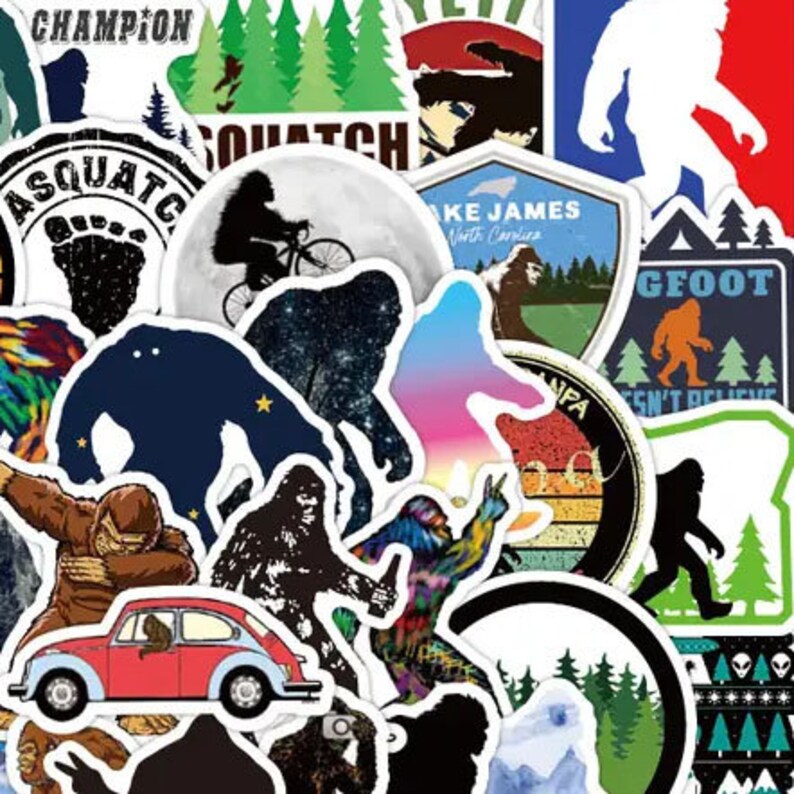 50 Bigfoot Vinyl Sticker Decals Sasquatch Outdoors Nature - Etsy