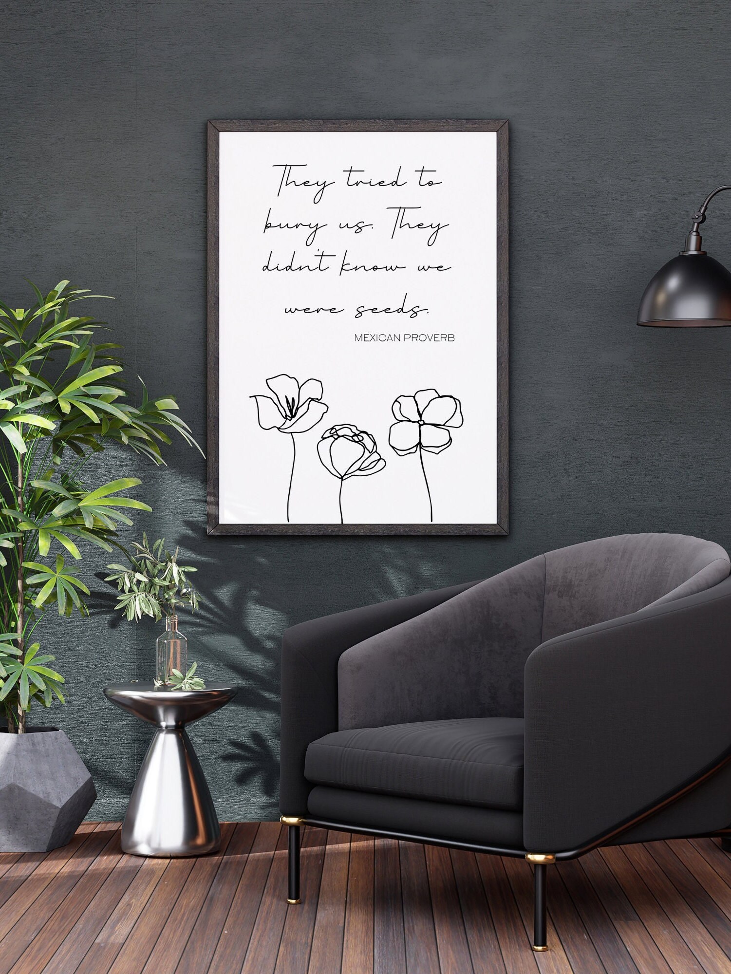 Mexican Proverb Quote Art Print, Floral Seeds (digital Download) - Etsy