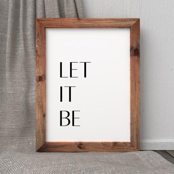 Beatles Let It Be Poster - Etsy