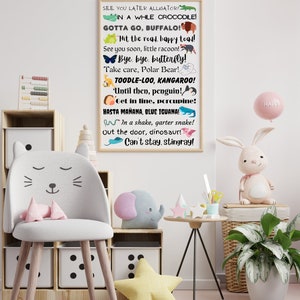 Poster, Digital Download, Animals, Classroom Poster, Teacher Resource ...