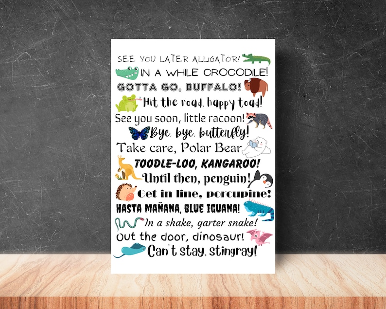 Poster, Digital Download, Animals, Classroom Poster, Teacher Resource ...
