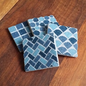 Mosaic Coasters - Set of 4 Customized Mosaic Coasters - Etsy Canada
