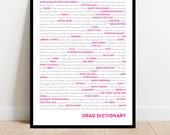 RuPauls Drag Race Quote Print Poster in A3 or A4 | Etsy