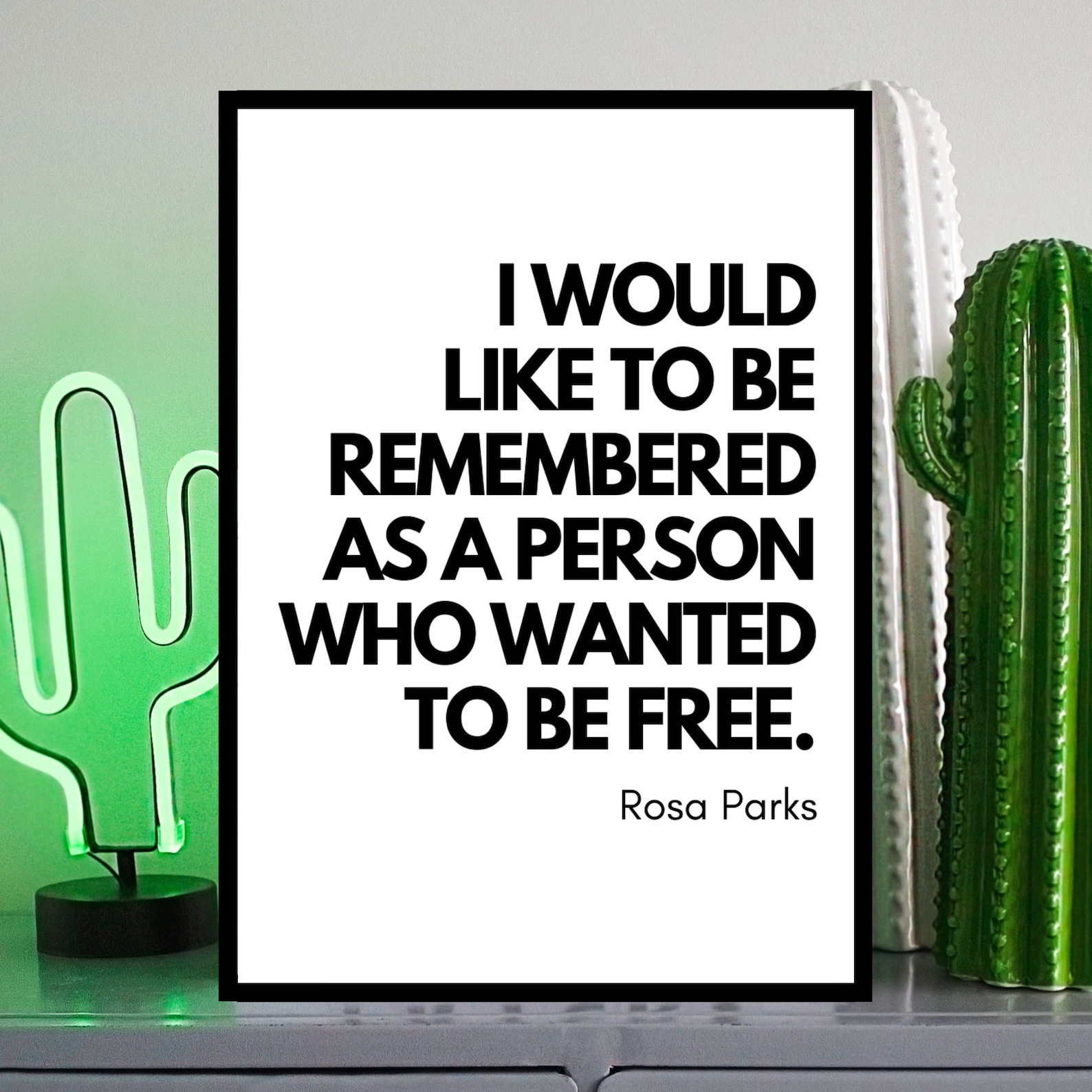 Rosa Parks Inspirational Civil Rights Quote Poster | Etsy