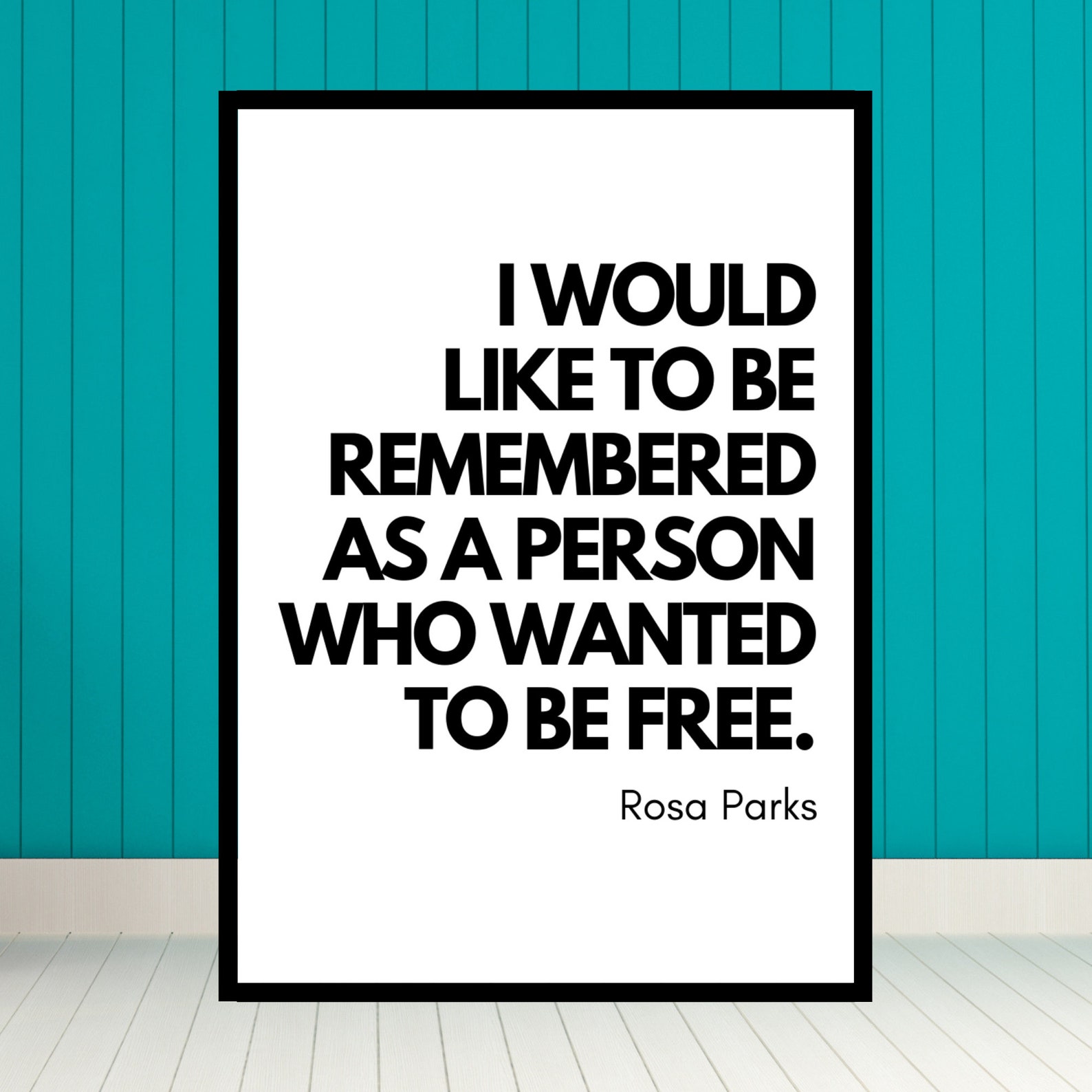 Rosa Parks Inspirational Civil Rights Quote Poster - Etsy