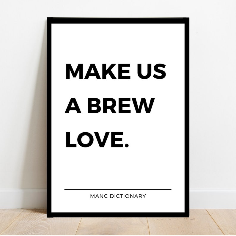 Bold Kitchen typography letter print poster | Etsy