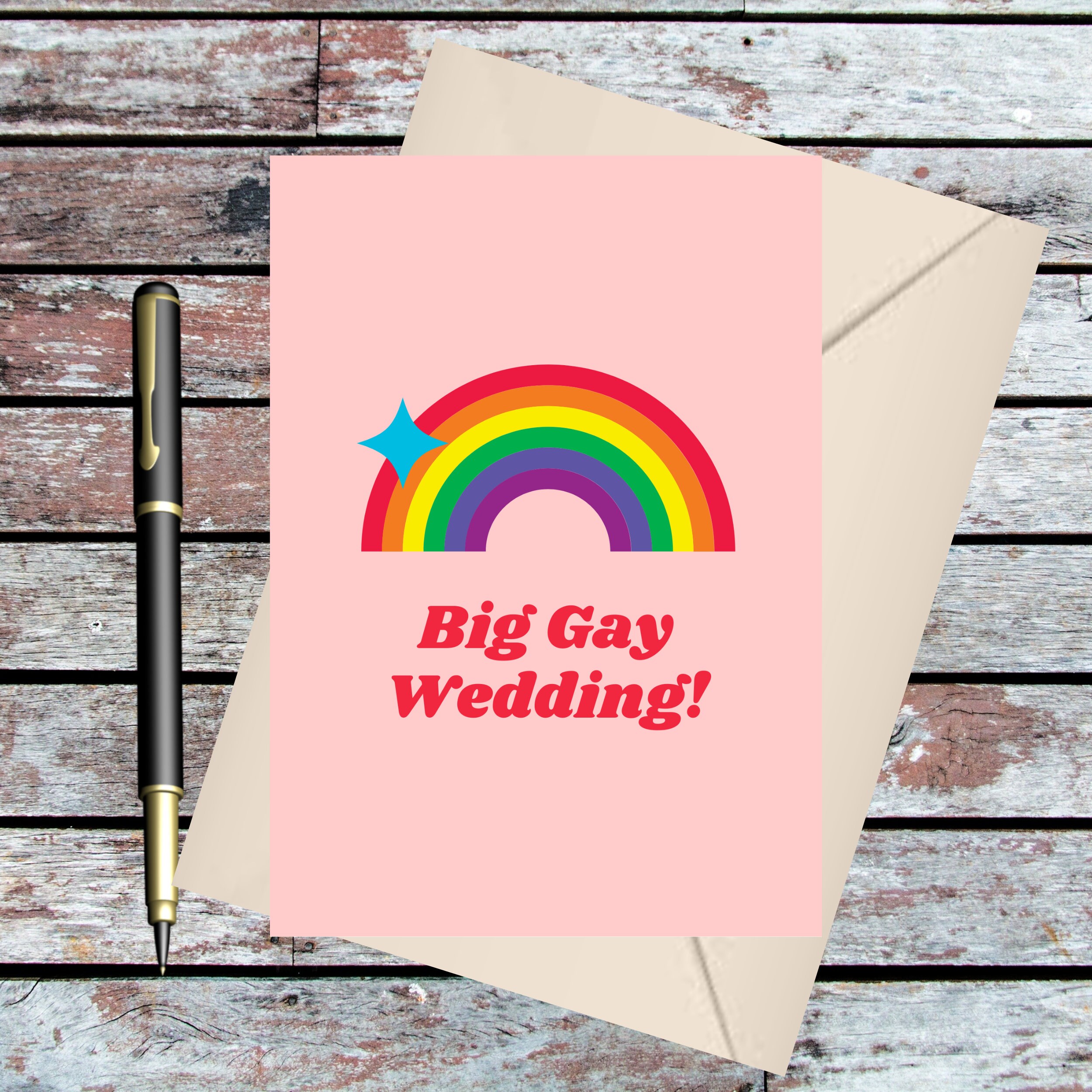 LGBTQ Wedding Card for Gay and Lesbian Blessing - Etsy UK