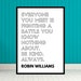 Robin Williams Wall Art Quote Print - Etsy