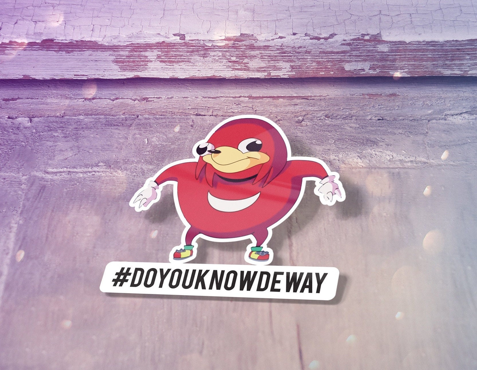 Uganda Knuckles Sticker: Do You Know De Way 3M Vinyl Decal - Etsy