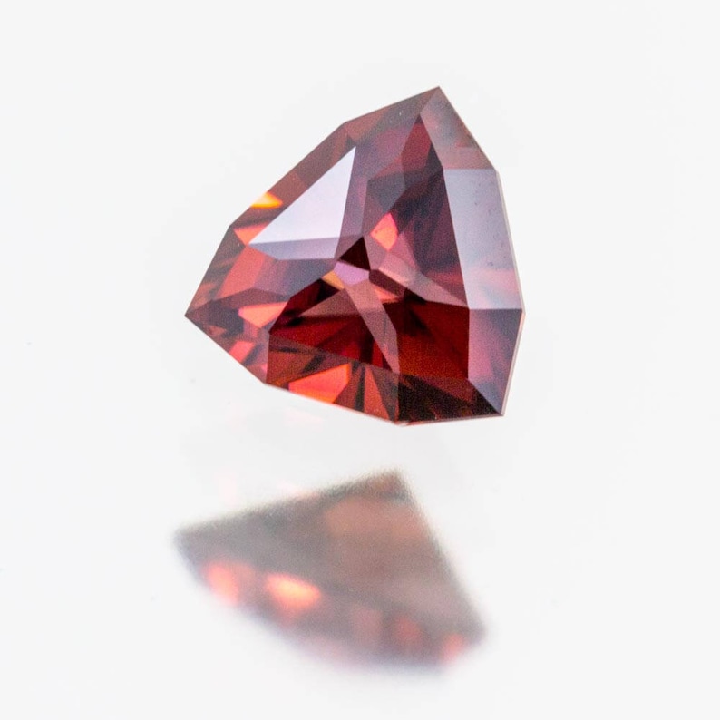 2.25 Carat Bright Red Zircon Gemstone - Etsy