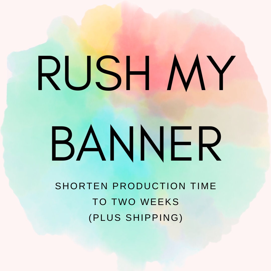 RUSH MY BANNER - Etsy