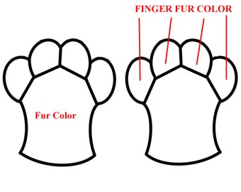 Furry Hand Paws - Etsy