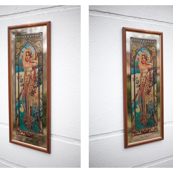 Alphonse Mucha Vintage Mirror - Etsy