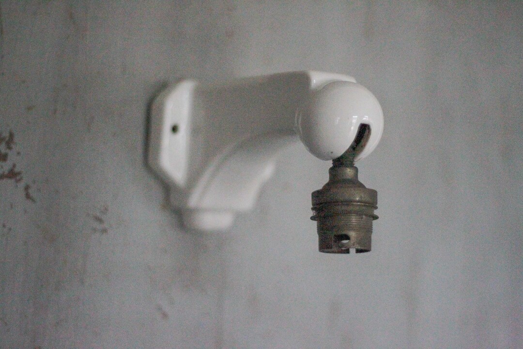 Vintage Wall Sconce, Porcelain Wall Sconce, Bracket Style, Art Deco ...