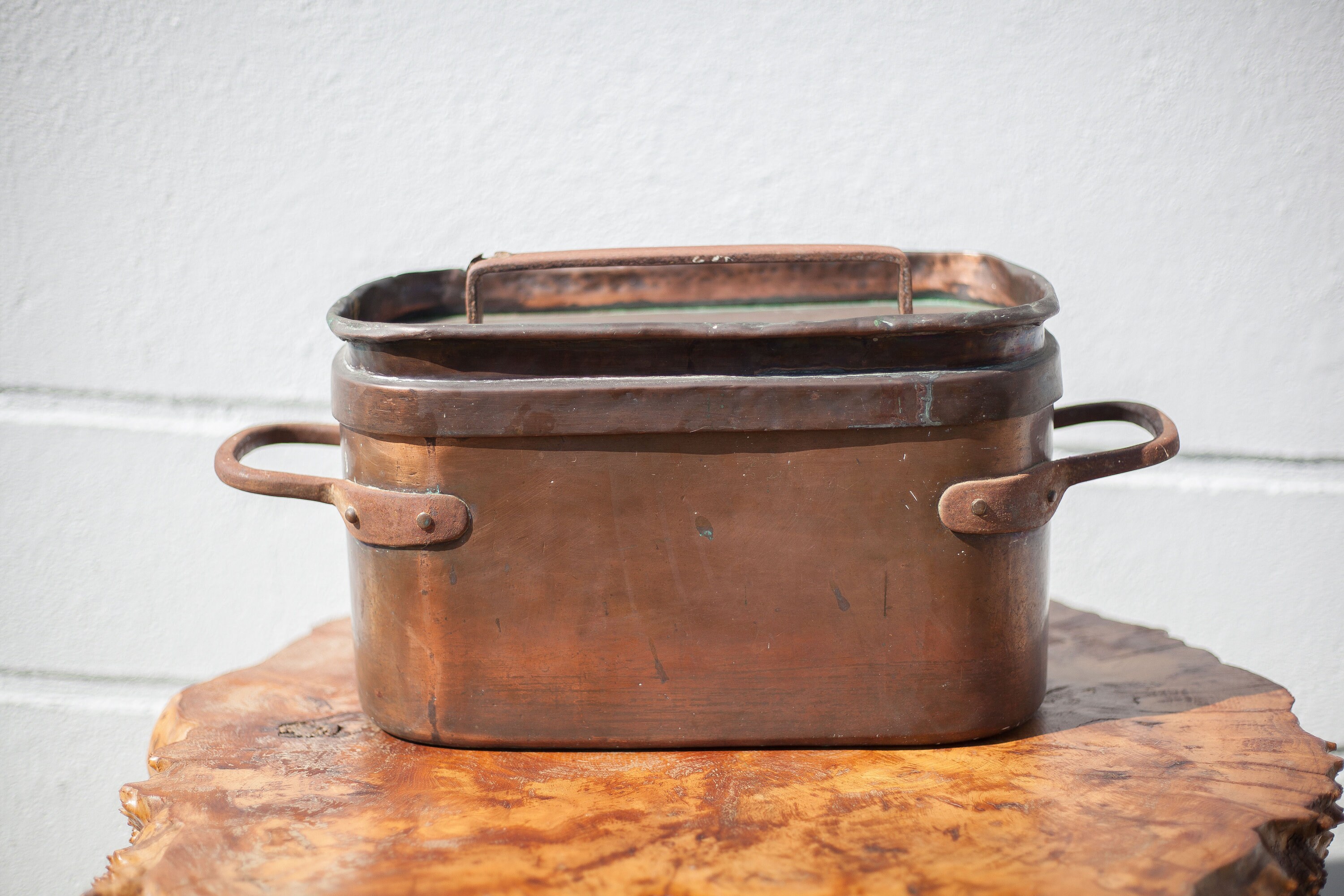 Daubière Old Copper Copper Brazier With Handles Pot - Etsy