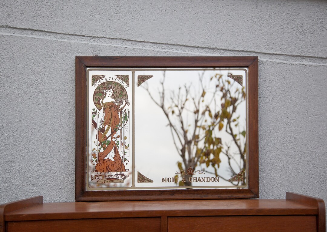 Mirror Painting Mucha, Vintage Mucha, Mirror Collection Moet and ...