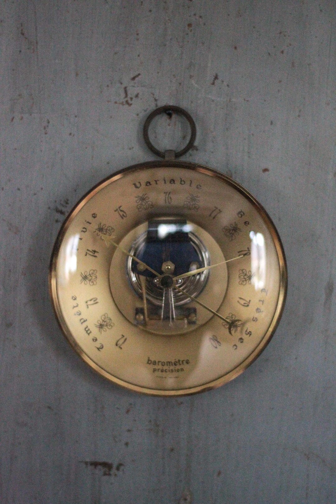 Vintage Barometer, Precision Brass Barometer Made in France, Wall ...