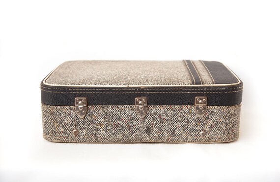 Vintage suitcase, cardboard suitcase, imitation leath… - Gem