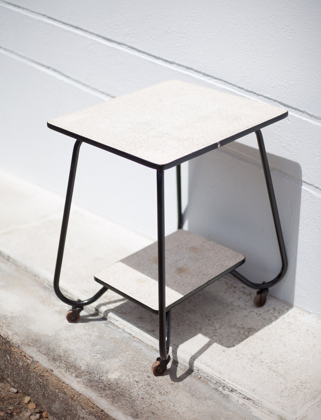 Vintage Trolley, Metal and Vinyl Trolley, Foldable Trolley, Trolley on ...