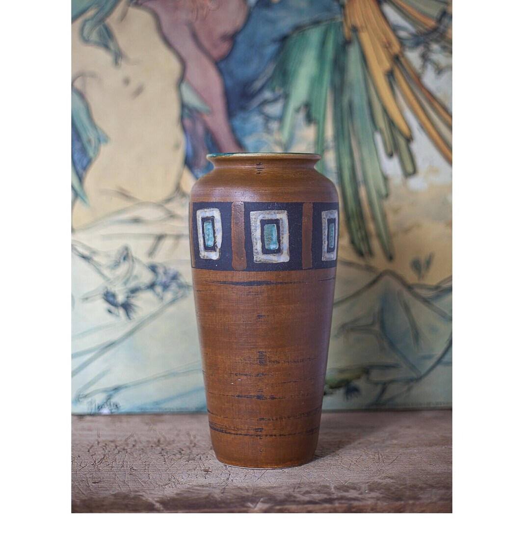 Ceramic Vase, Jasba Keramik West Germany Vase, Model 127-25, Flower Pot ...