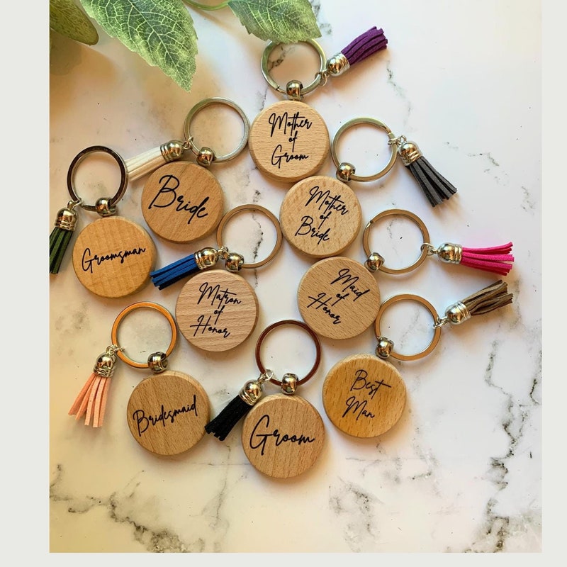 Wood Keychain - Etsy