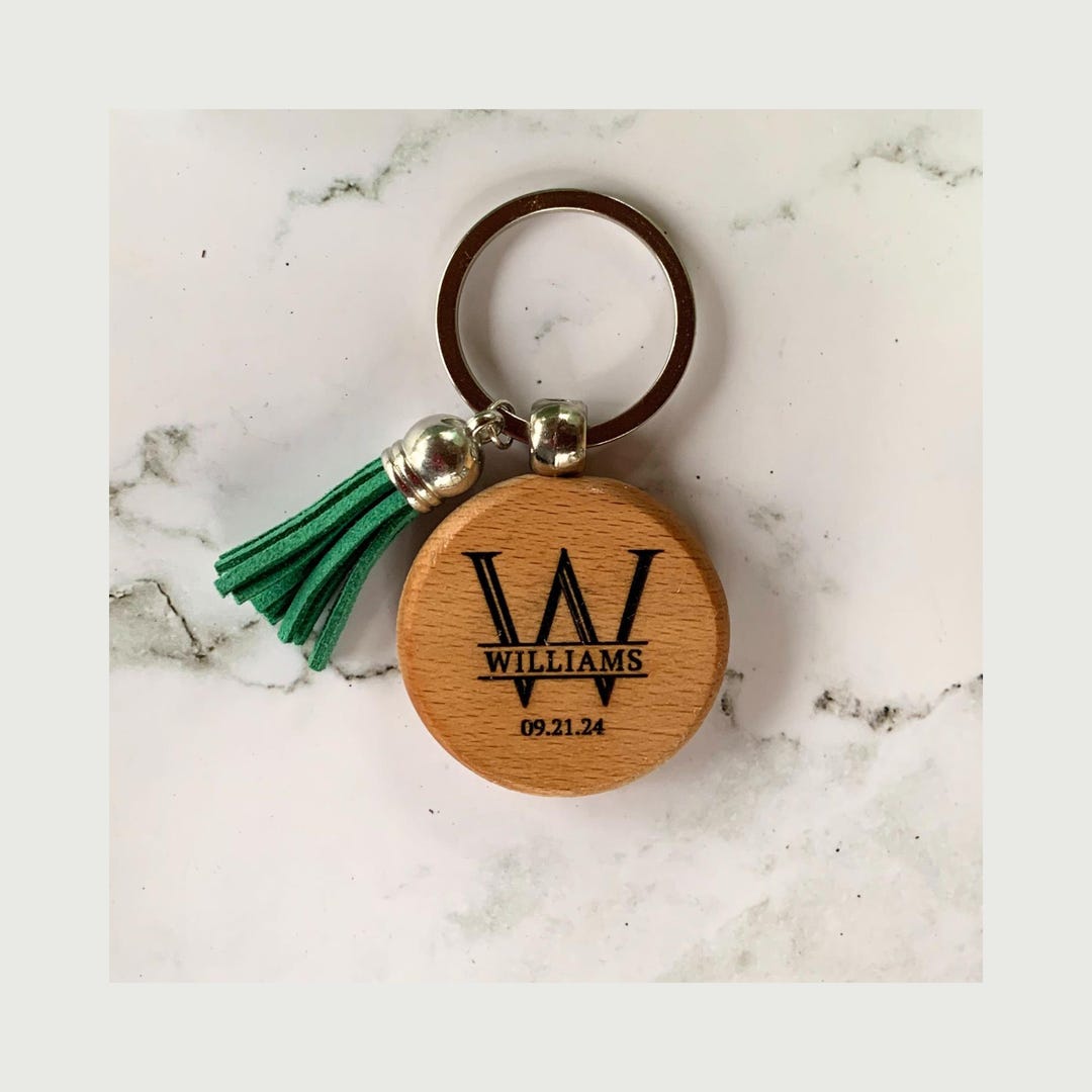 Custom Wooden Keychains – Personalized Engraved Keychain Gifts for ...