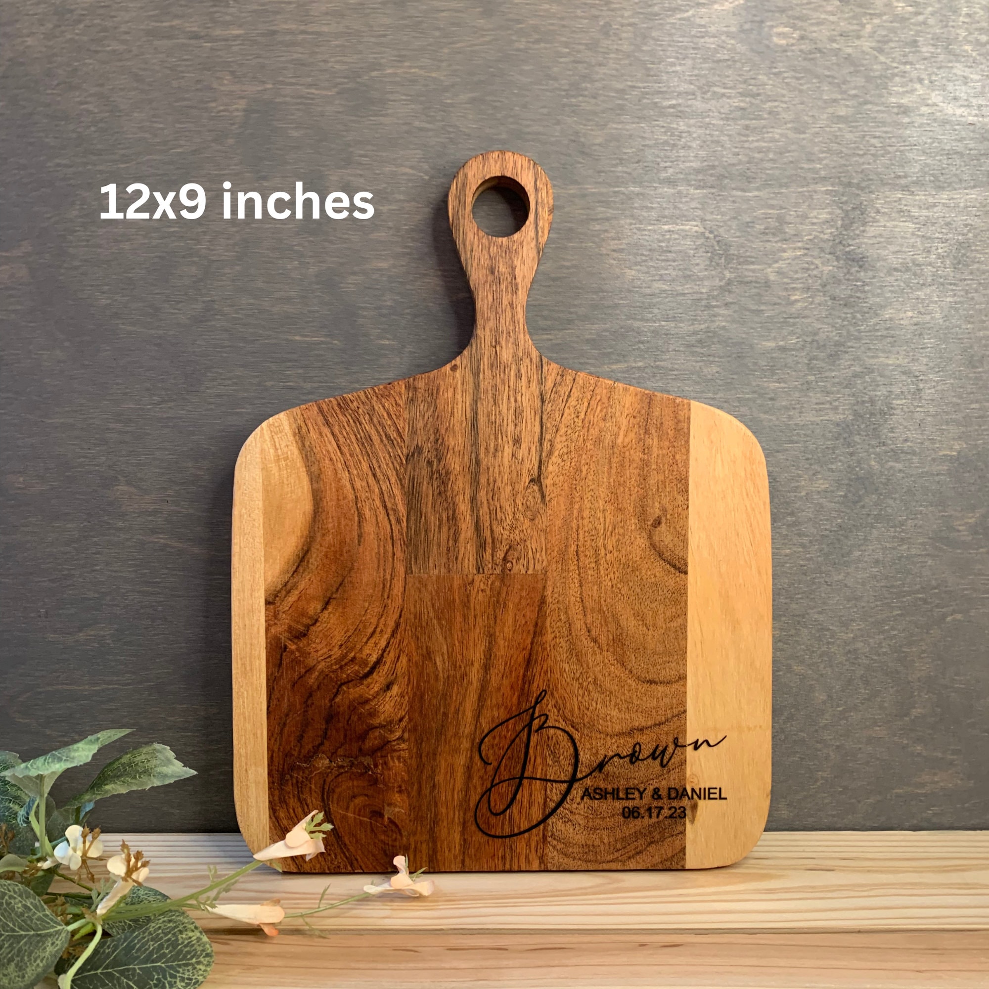 Acacia Wood Cutting Board, Custom Cutting Board, Personalized Cutting ...